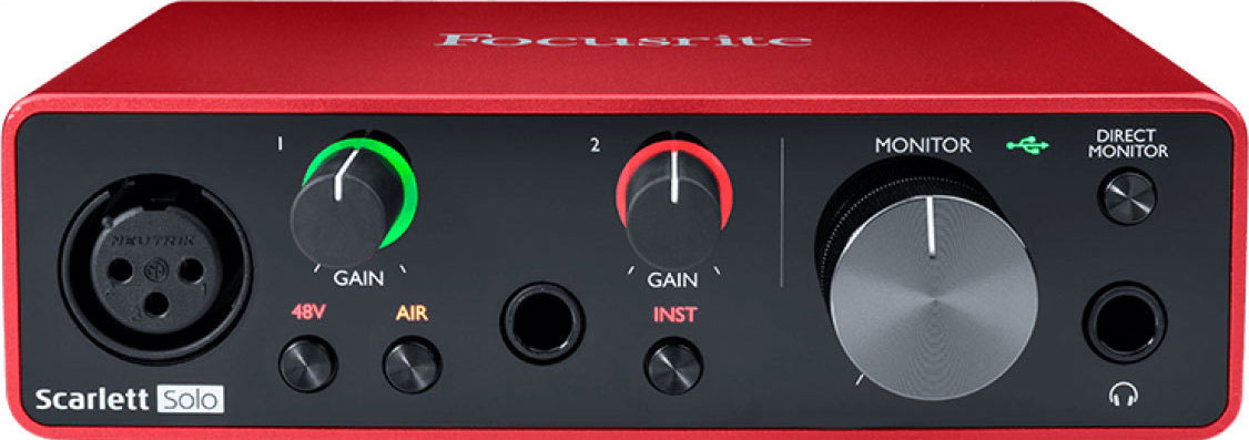 Focusrite Scarlett Solo 3rd Gen | Κάρτες ήχου Focusrite | www.artmusic.gr